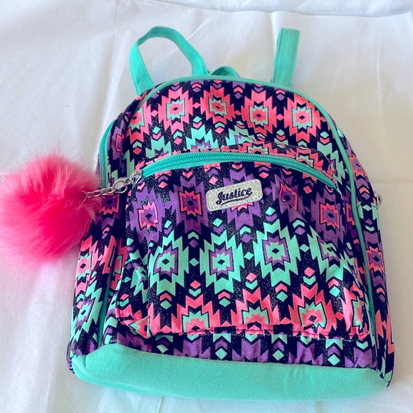 Justice | Accessories | Justice Mini Backpack Pink And Purple Teal ...